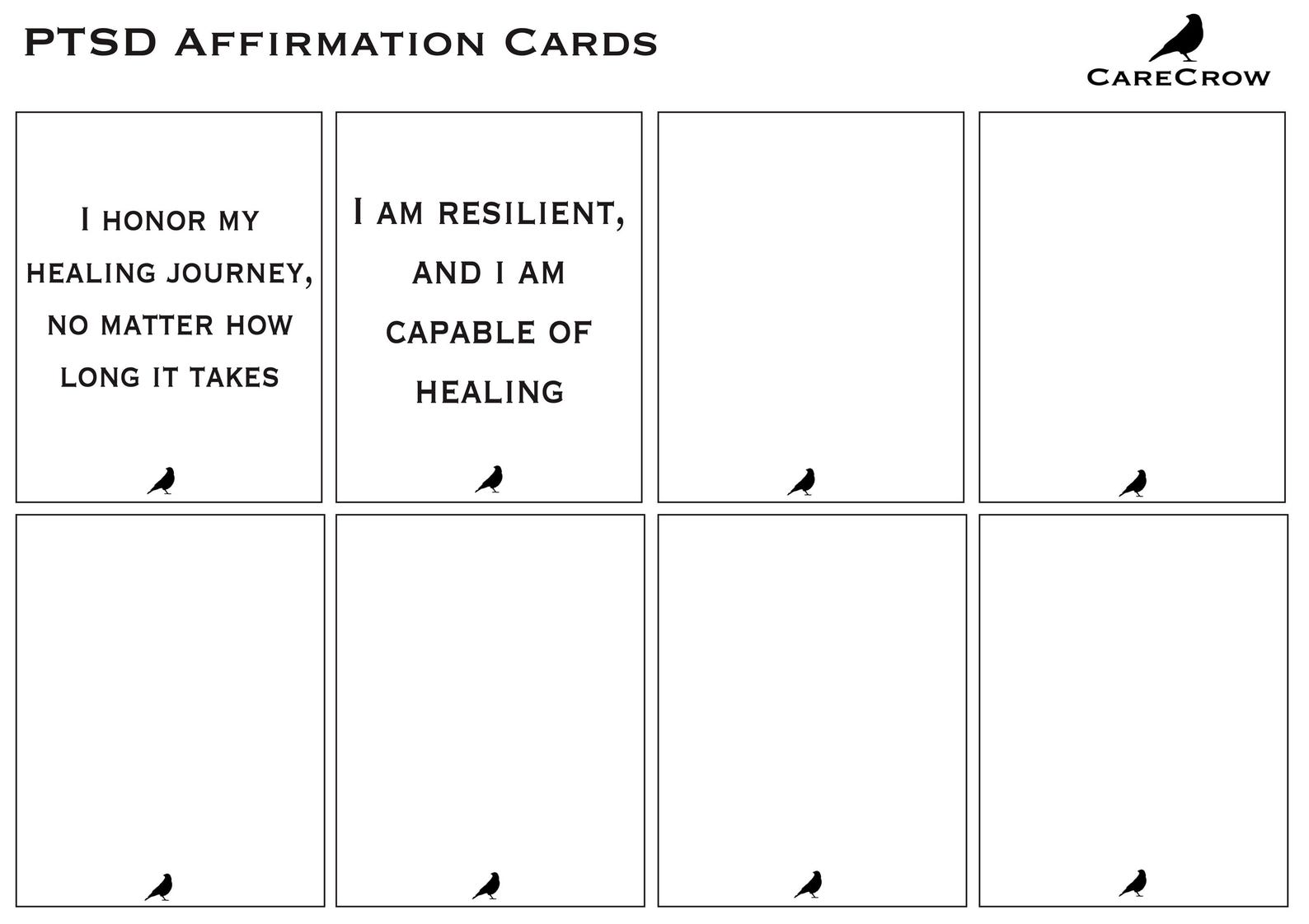 PTSD Affirmation Cards (EN) - Etsy
