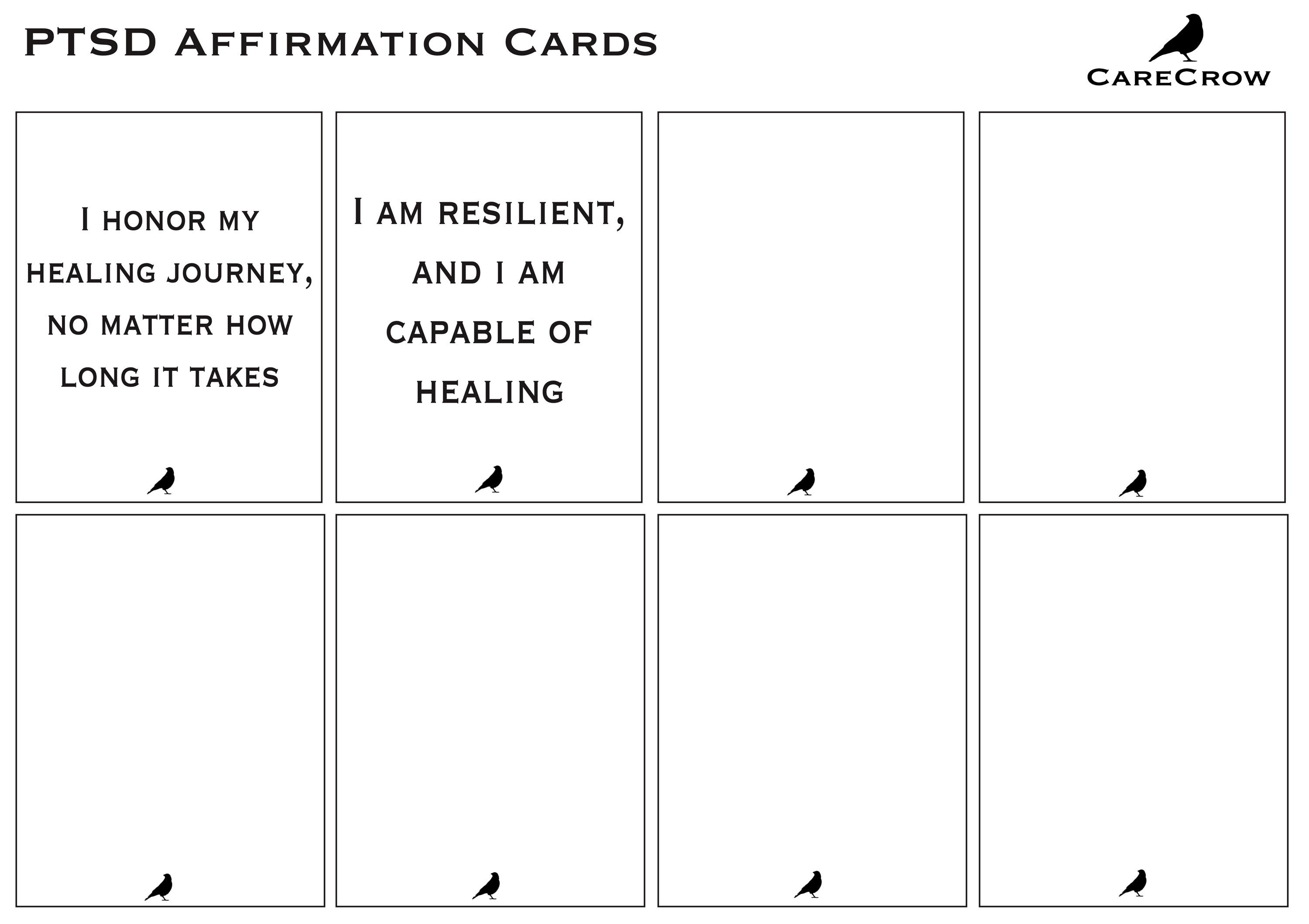 PTSD Affirmation Cards (EN) - Etsy