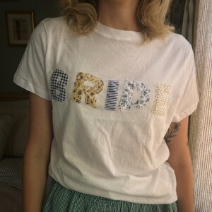 Personalized Patchwork Tee - Etsy