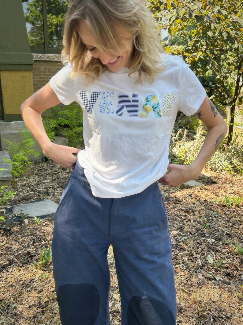 Personalized Patchwork Tee - Etsy