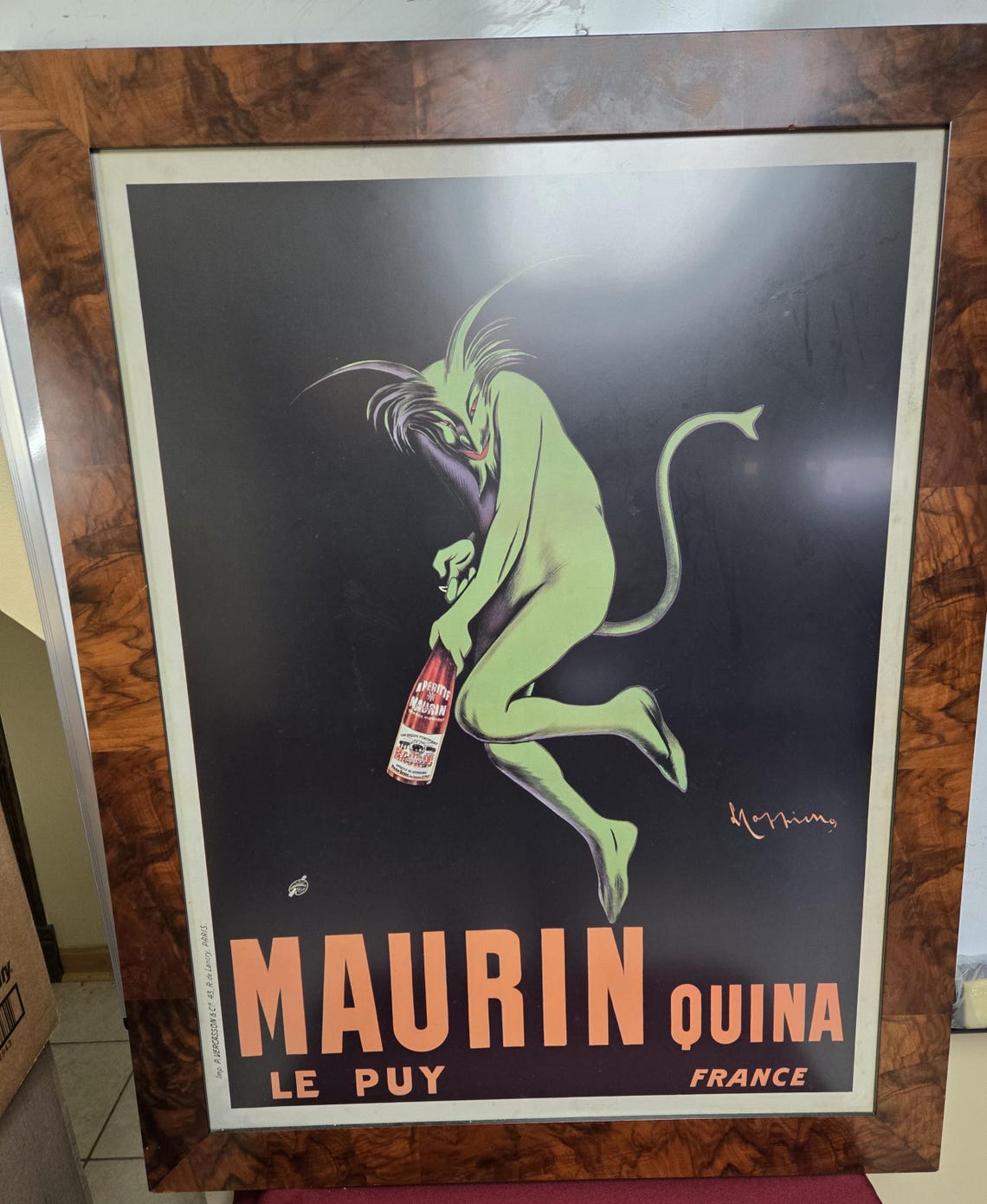 This is a Vintage Advertising Poster of the French Alcoholic Drink ...