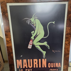 This is a Vintage Advertising Poster of the French Alcoholic Drink ...