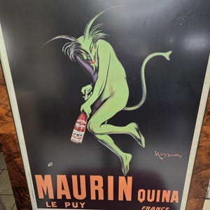 This is a Vintage Advertising Poster of the French Alcoholic Drink ...