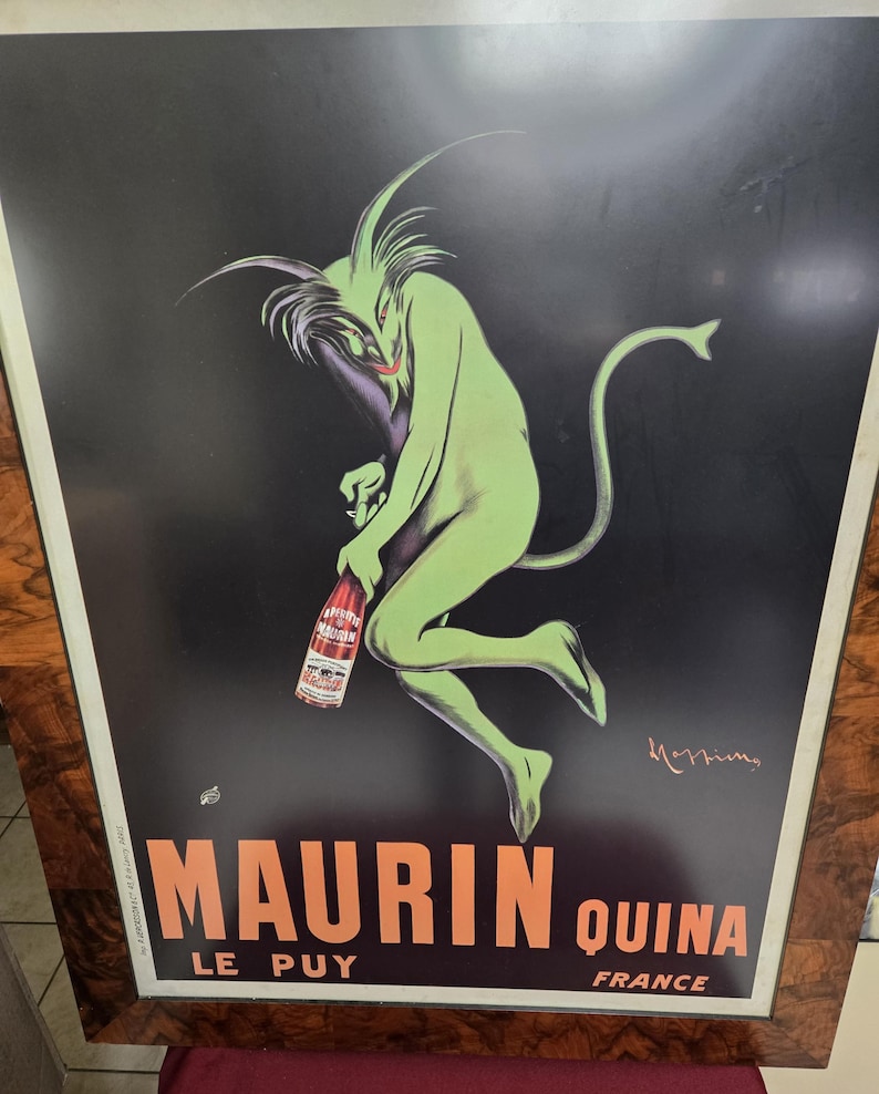 This is a Vintage Advertising Poster of the French Alcoholic Drink ...