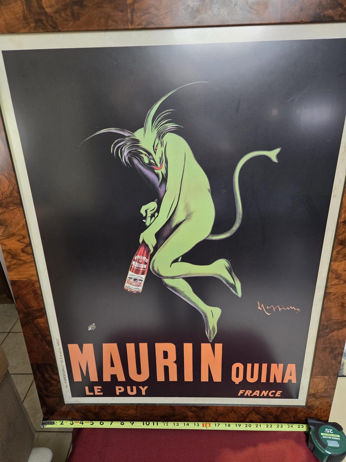 This is a Vintage Advertising Poster of the French Alcoholic Drink ...