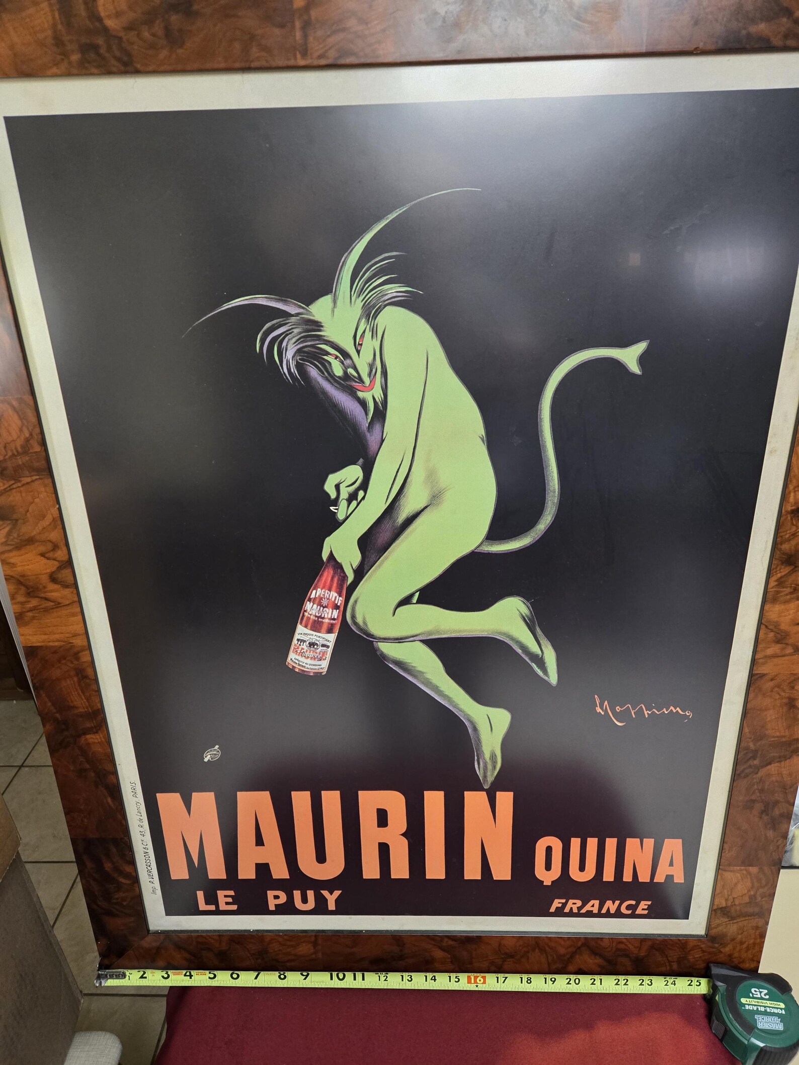 This is a Vintage Advertising Poster of the French Alcoholic Drink ...