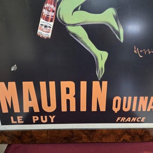 This is a Vintage Advertising Poster of the French Alcoholic Drink ...