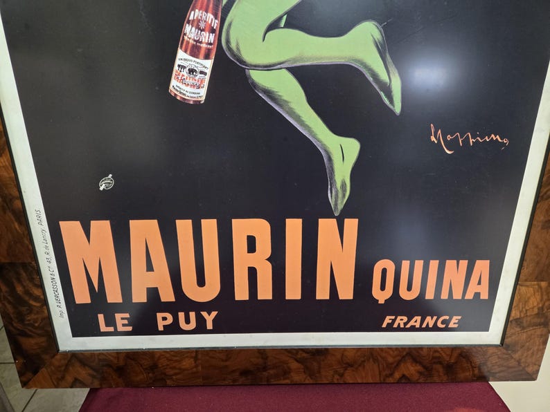 This is a Vintage Advertising Poster of the French Alcoholic Drink ...