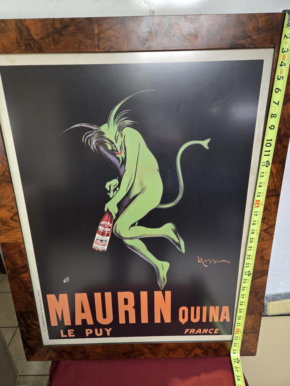 This is a Vintage Advertising Poster of the French Alcoholic Drink ...