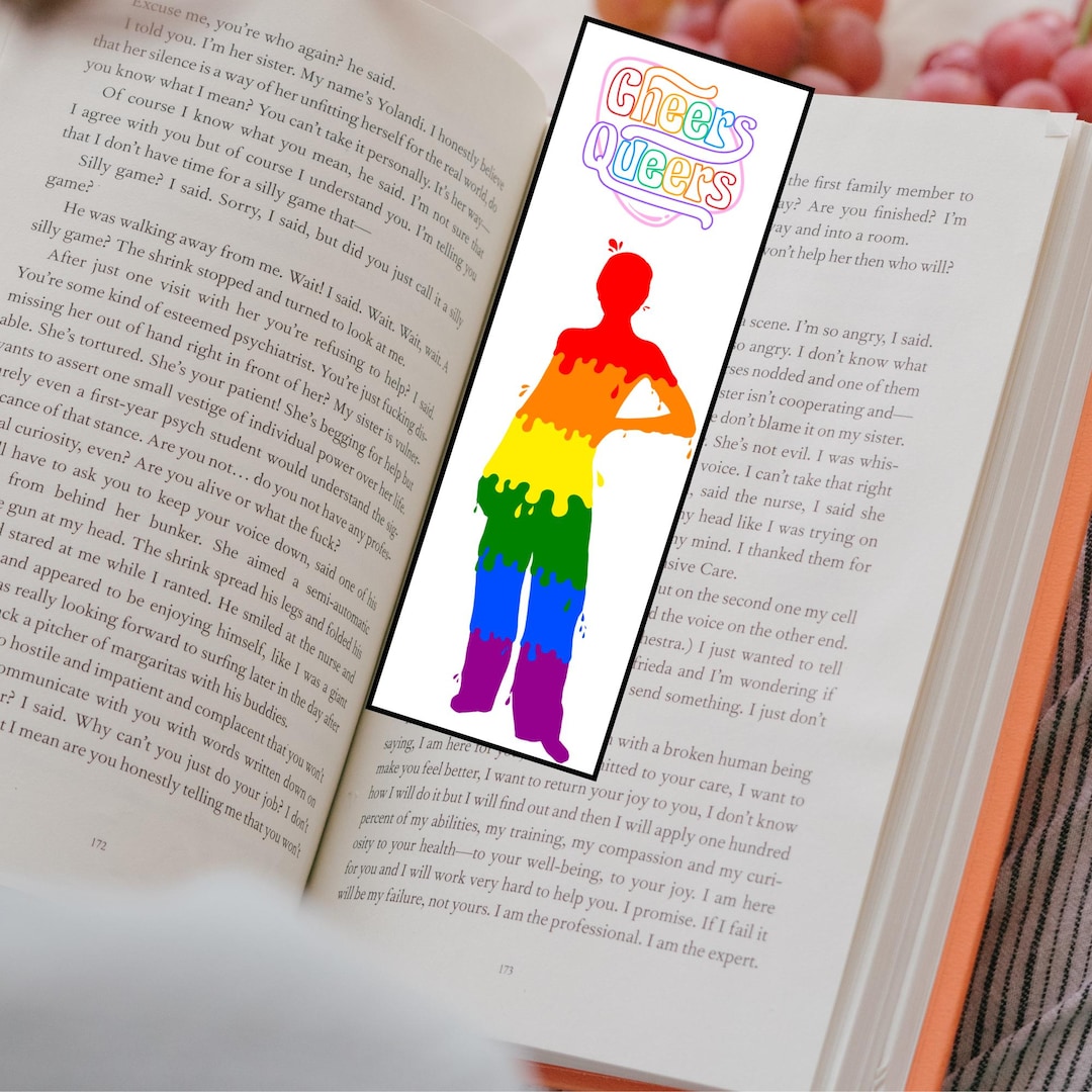 80 LGBT Pride Month Bookmarks, Rainbow Bookish Fan, Gay Book Club ...