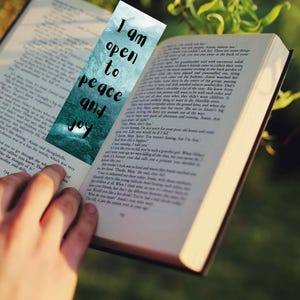 Bookmarks | Printable Affirmation Bookmark Set | Positive Reading ...