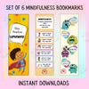 Kids Superhero Mindfulness Bookmarks Colorful Digital Printables ...