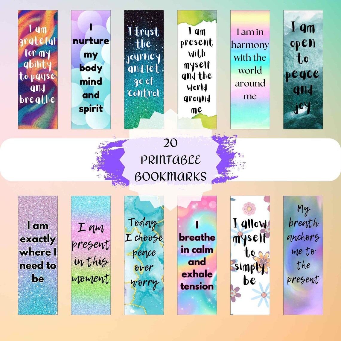 Women's Healing Affirmation Quotes, Bookmarks for Women, Bookish Finds ...