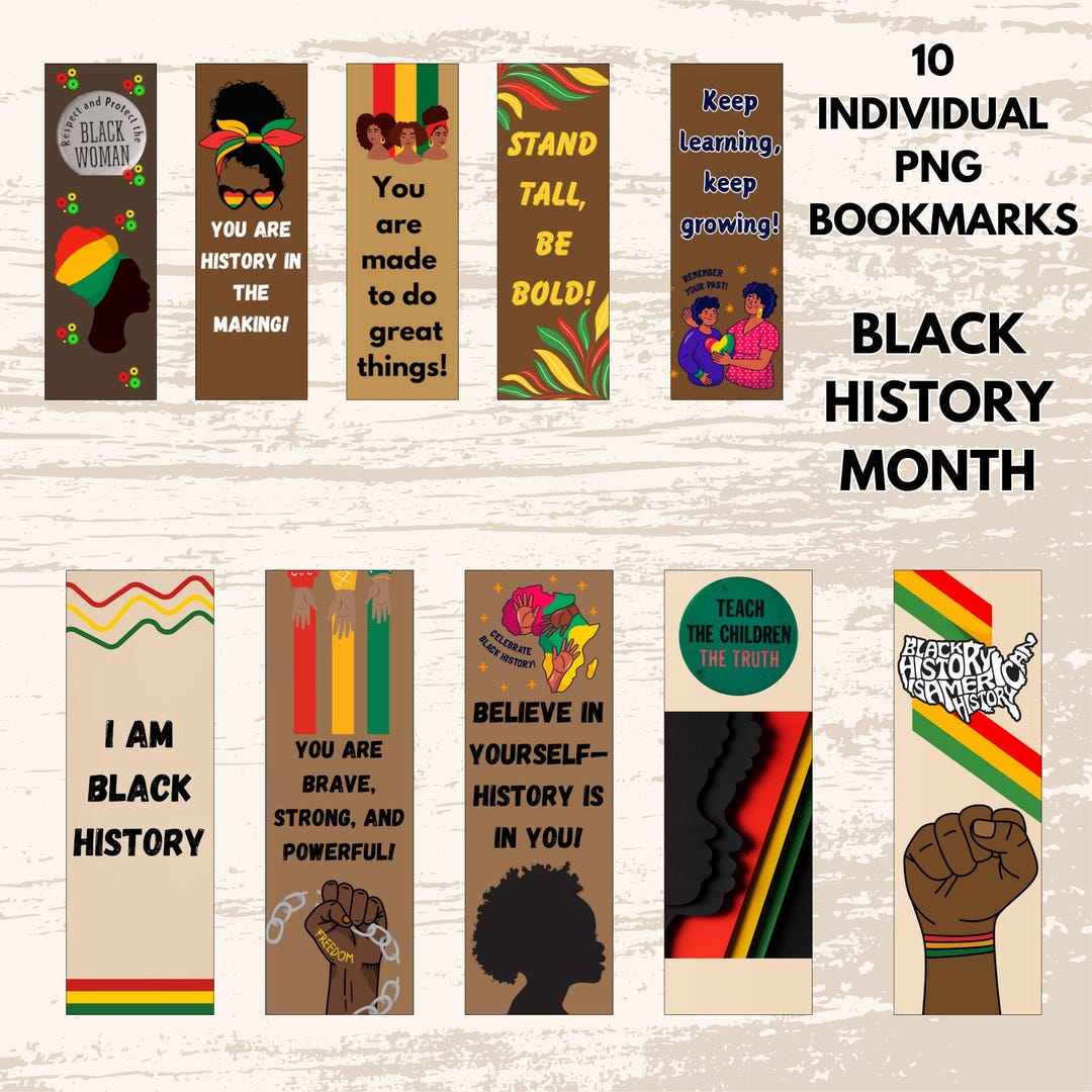 Black Lives Matter Bookmarks: African American Quotes, BLM Affirmations ...