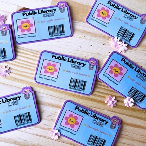 Public Library Card Waterproof Sticker | Late Night Reader | Kindle ...