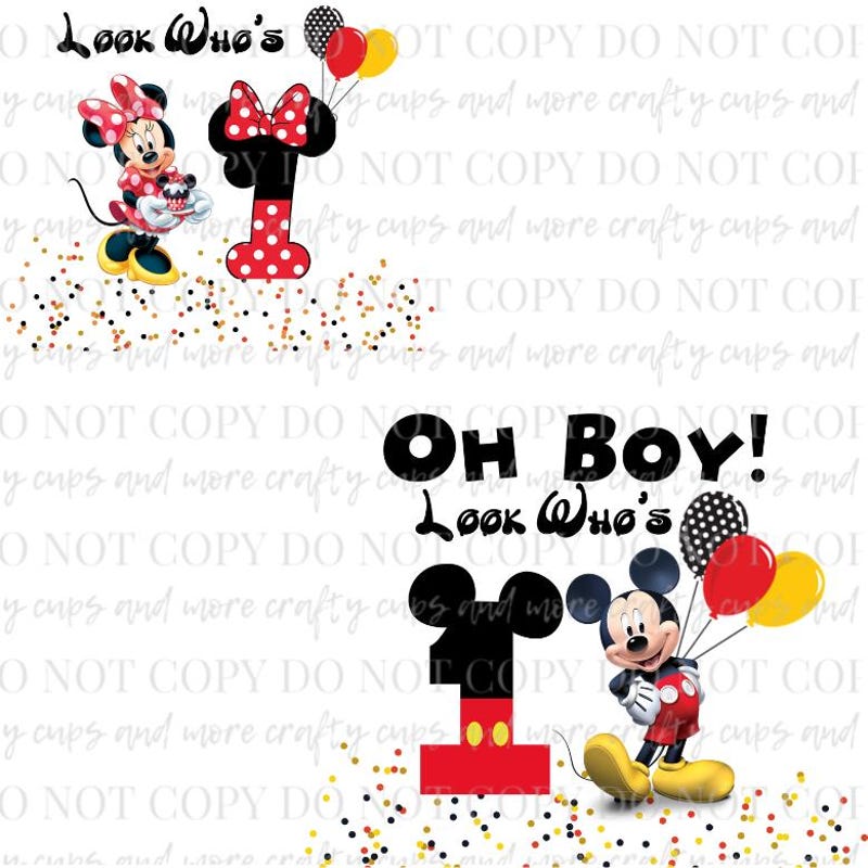 Mickey Mouse Look Whos - Etsy