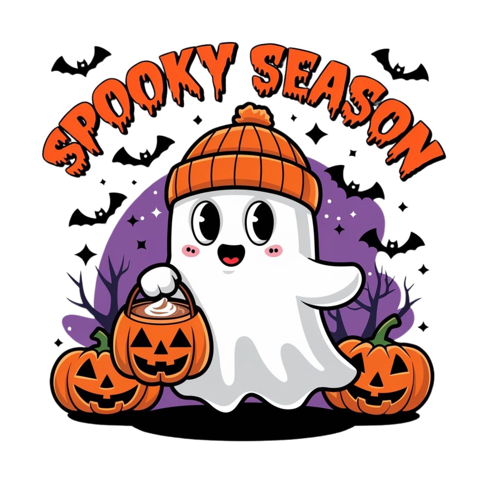Cute Ghost PNG, Halloween, Spooky Ghost, Spooky Season - Etsy