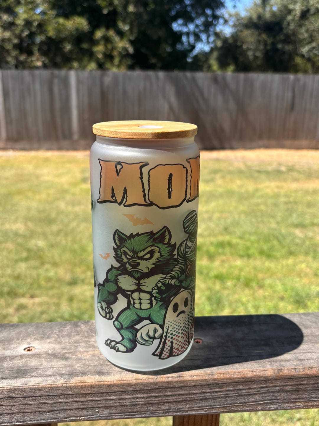 20oz Frosted Glass,monster Mash, Halloween - Etsy