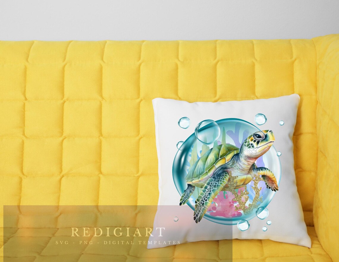 Sea Turtle PNG, Sublimation Design, Turtle Clipart (digital Download ...