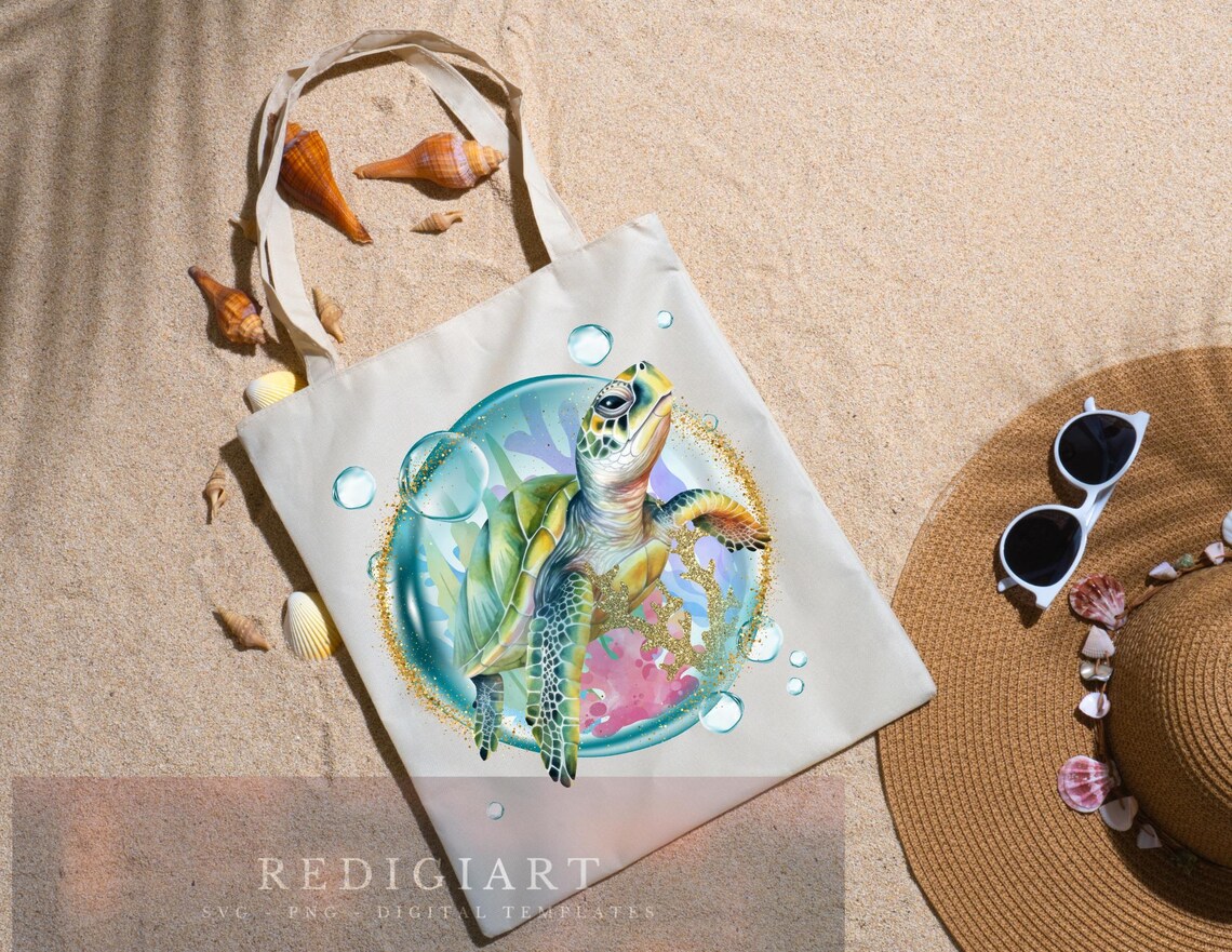 Sea Turtle PNG, Sublimation Design, Turtle Clipart (digital Download ...