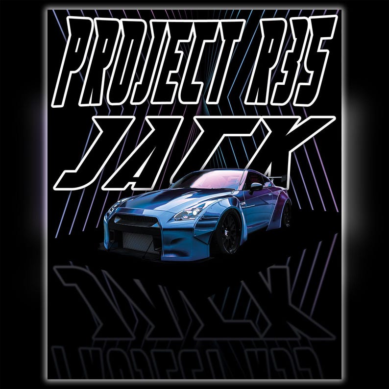 Project R35 Poster Nissan, Gtr, R35, Godzilla, Japanese, Tuning ...