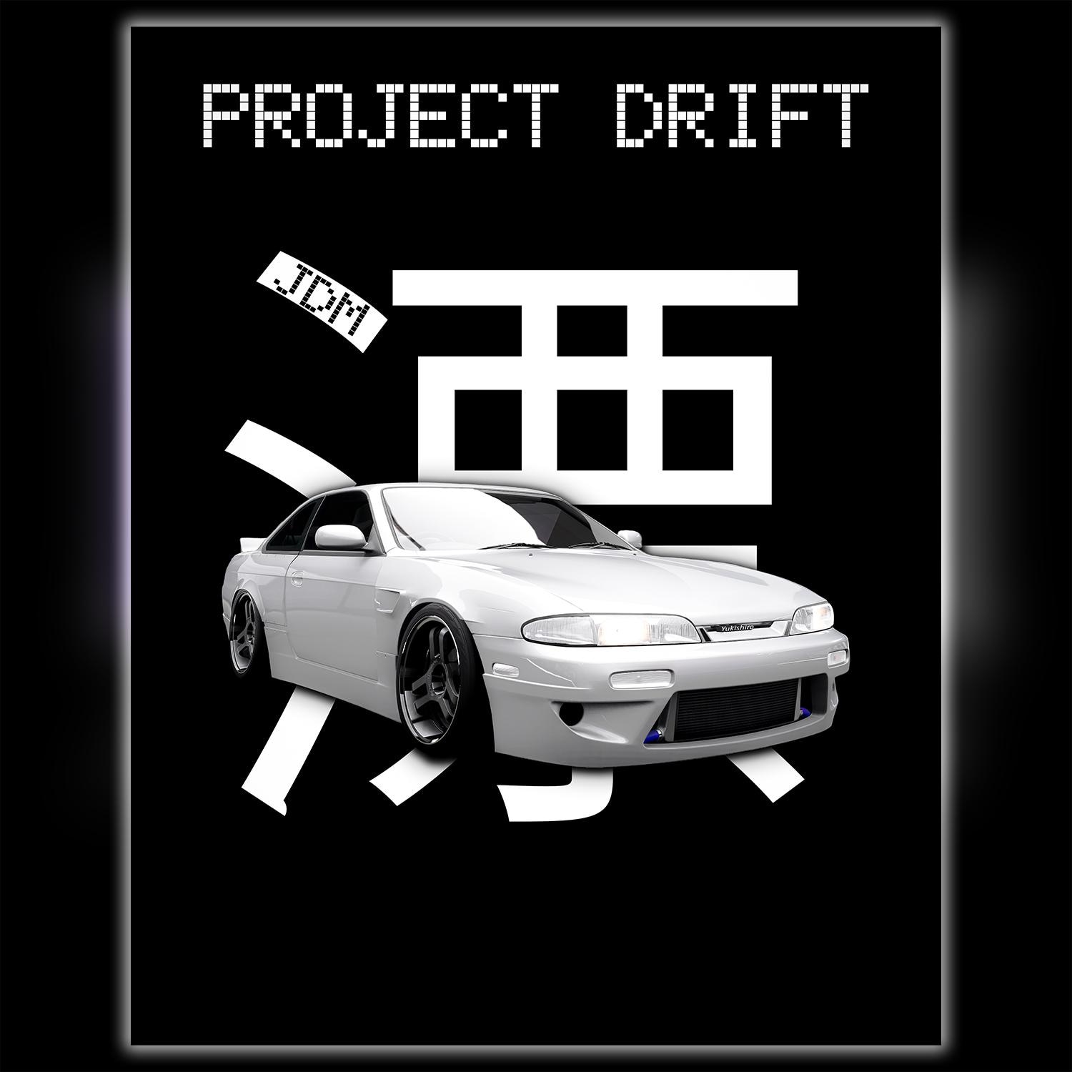 Project Drift Poster Nissan, Silvia, Jdm, Car, Fastandfurious, Tokyo ...