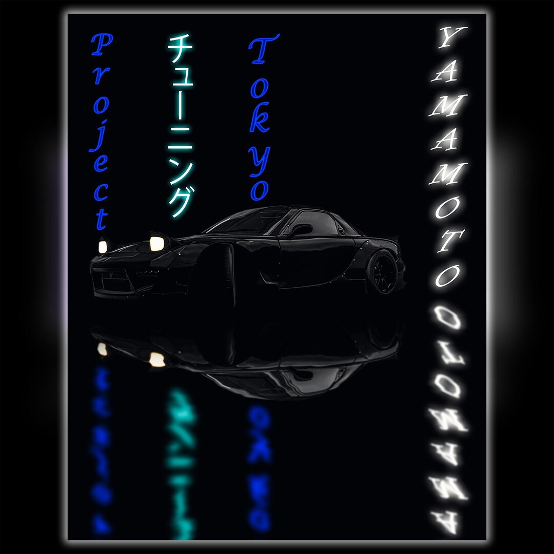 Project Tokyo Poster Mazda, Rx7, Miata, Oldschoold, Jdm, Japanese 2000s ...