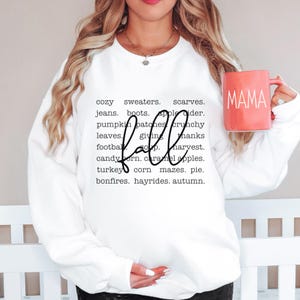 Fall Sweatshirt, Fall Sweatshirt for Women, Hello Fall Crewneck, Autumn ...