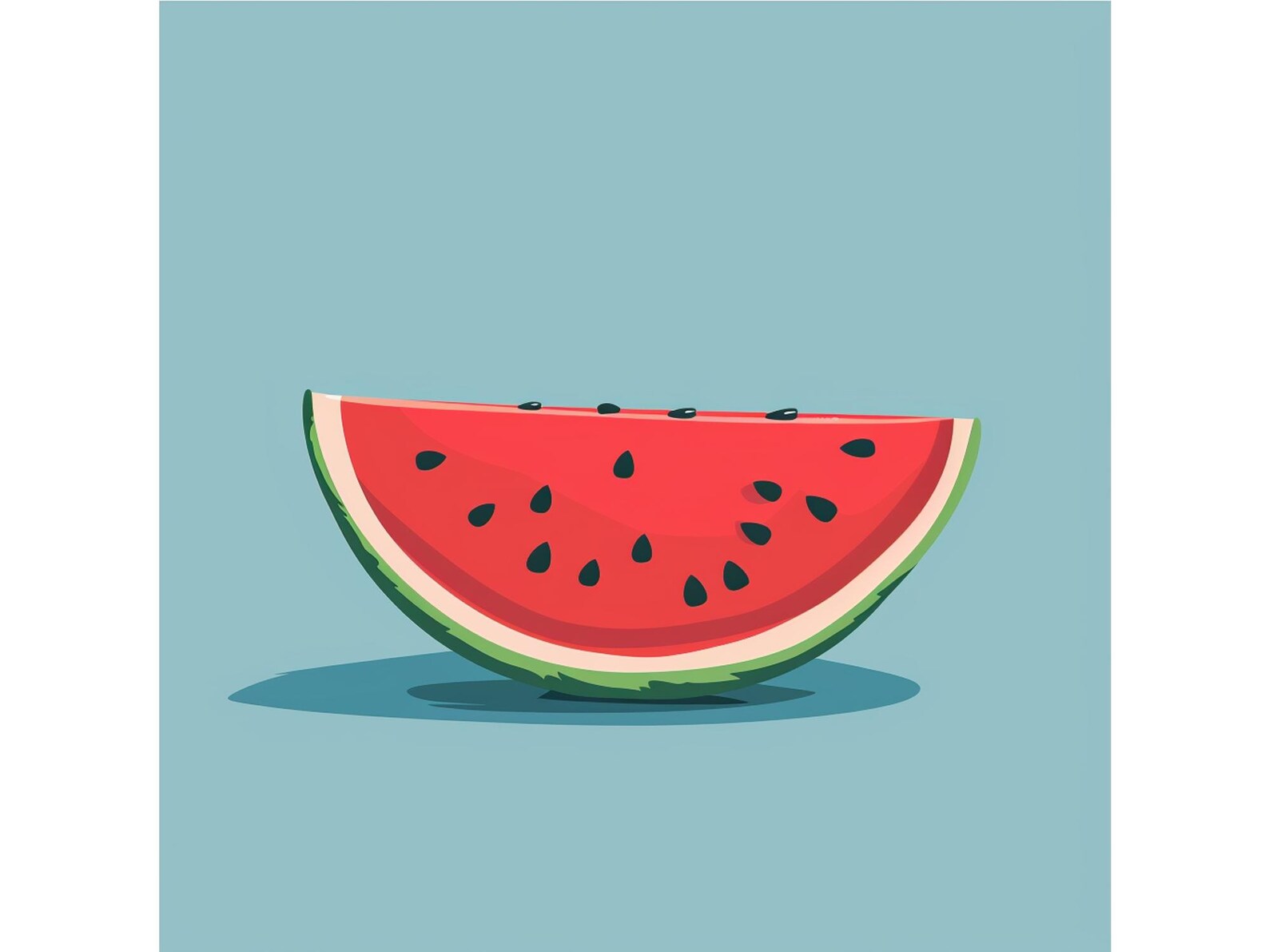 Watermelon Clipart Set Clip Art Set of Watermelon, Watermelon Quarters ...