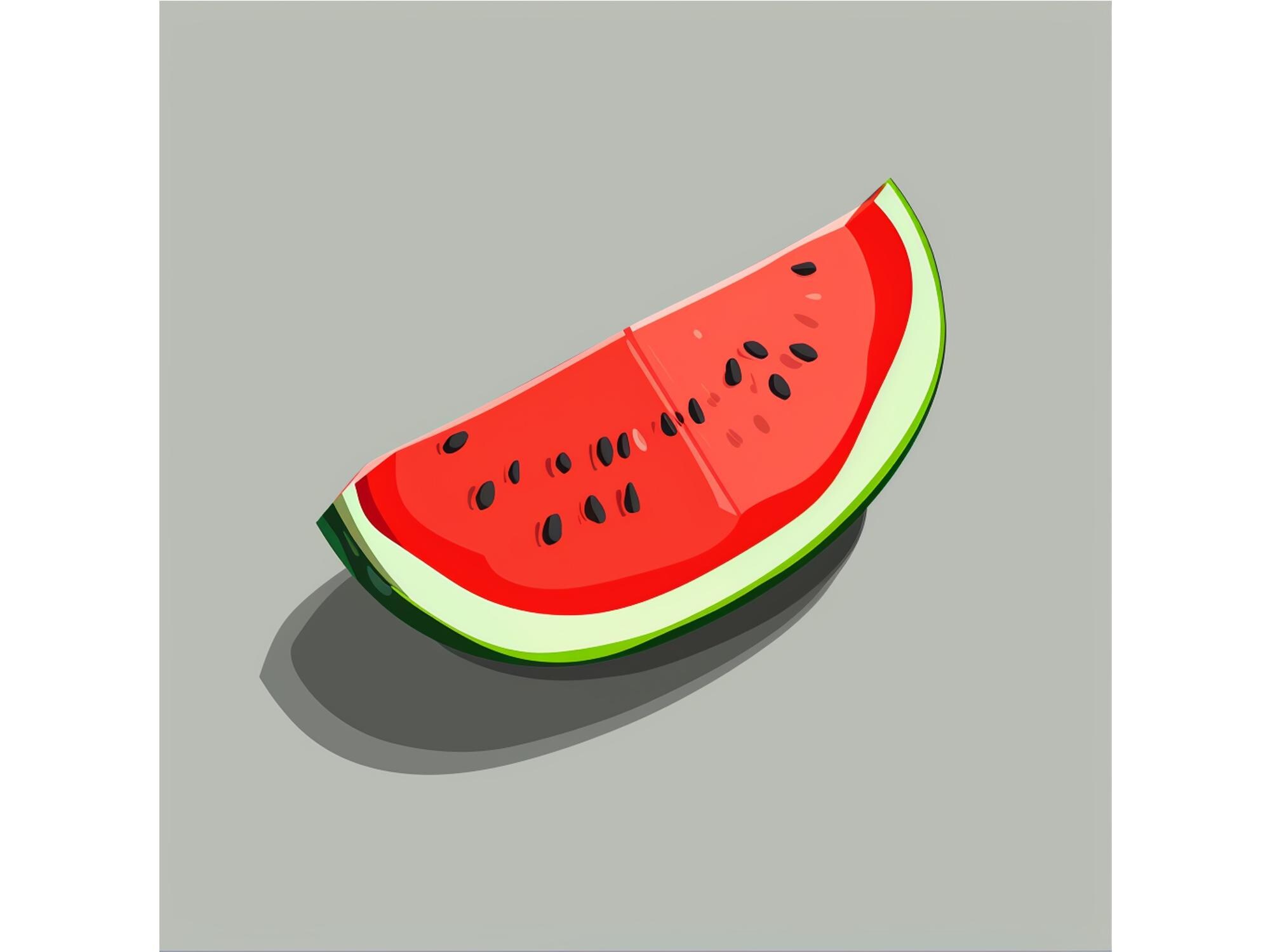 Watermelon Clipart Set Clip Art Set of Watermelon, Watermelon Quarters ...