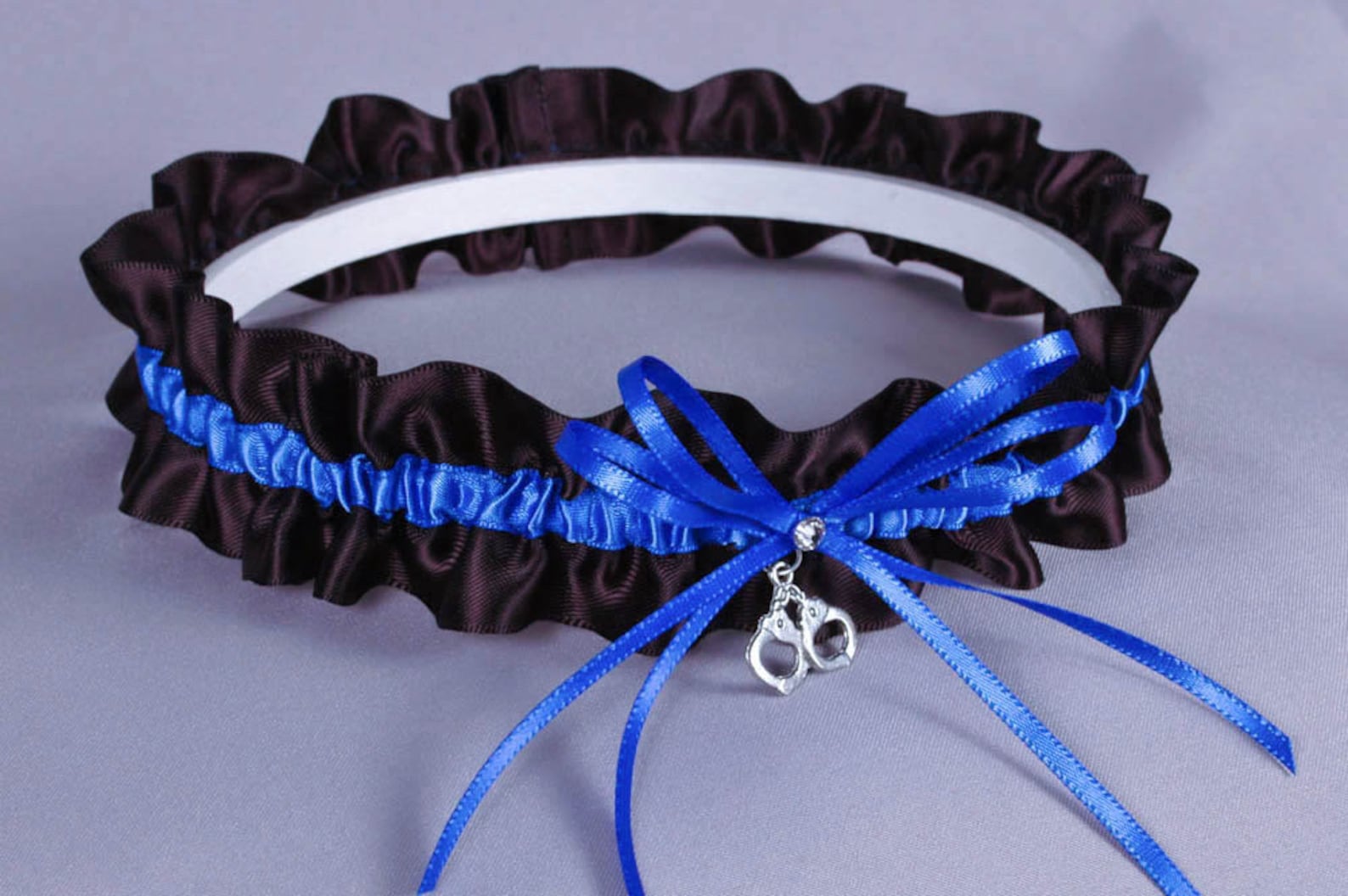 Thin Blue Line Police Officer Wedding Garter - Etsy