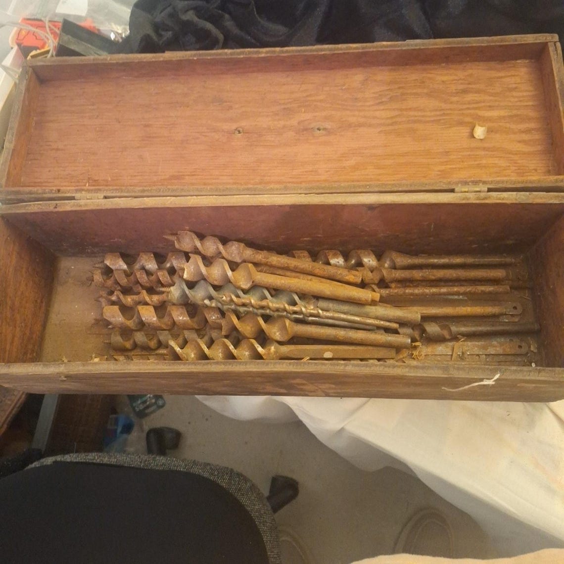 16 Antique Barn Beam Drill Bits Collectible Post Boring Wood With ...