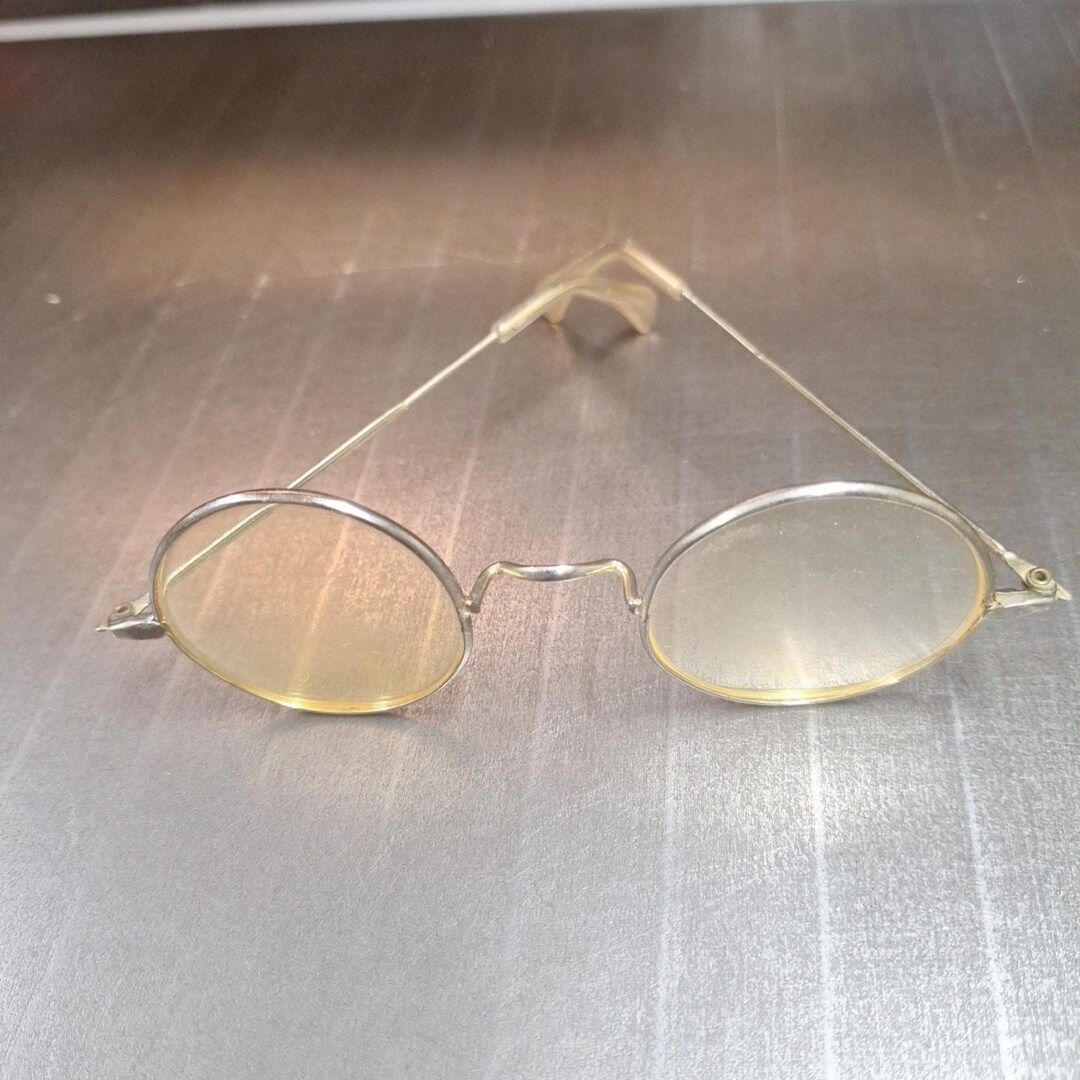 Antique Thin Gold Filled Wire Frame Glasses - Etsy