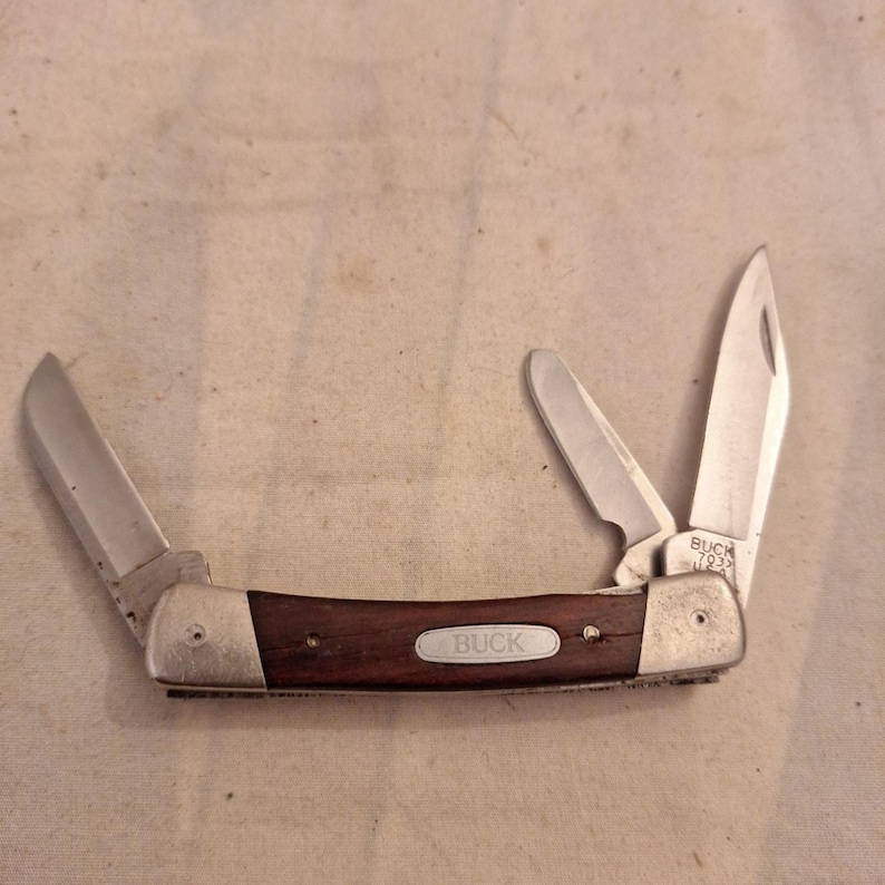 Vintage 1990 Buck 703 COLT Stockman 3-Blatt Taschenmesser Made in USA ...