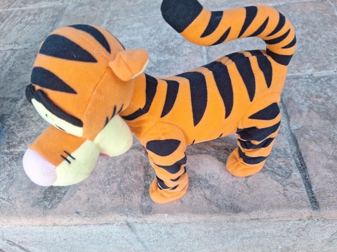 Disney Talking Bouncing Tigger Toy Jumping Plush Mattel 1998 Tall ...