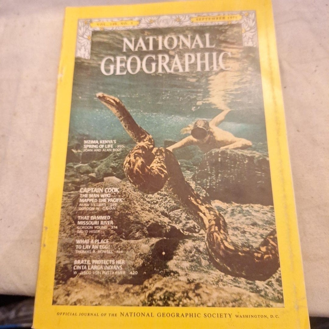 National Geographic Magazine -september 1971 - Vol. 140- No 3-captain ...