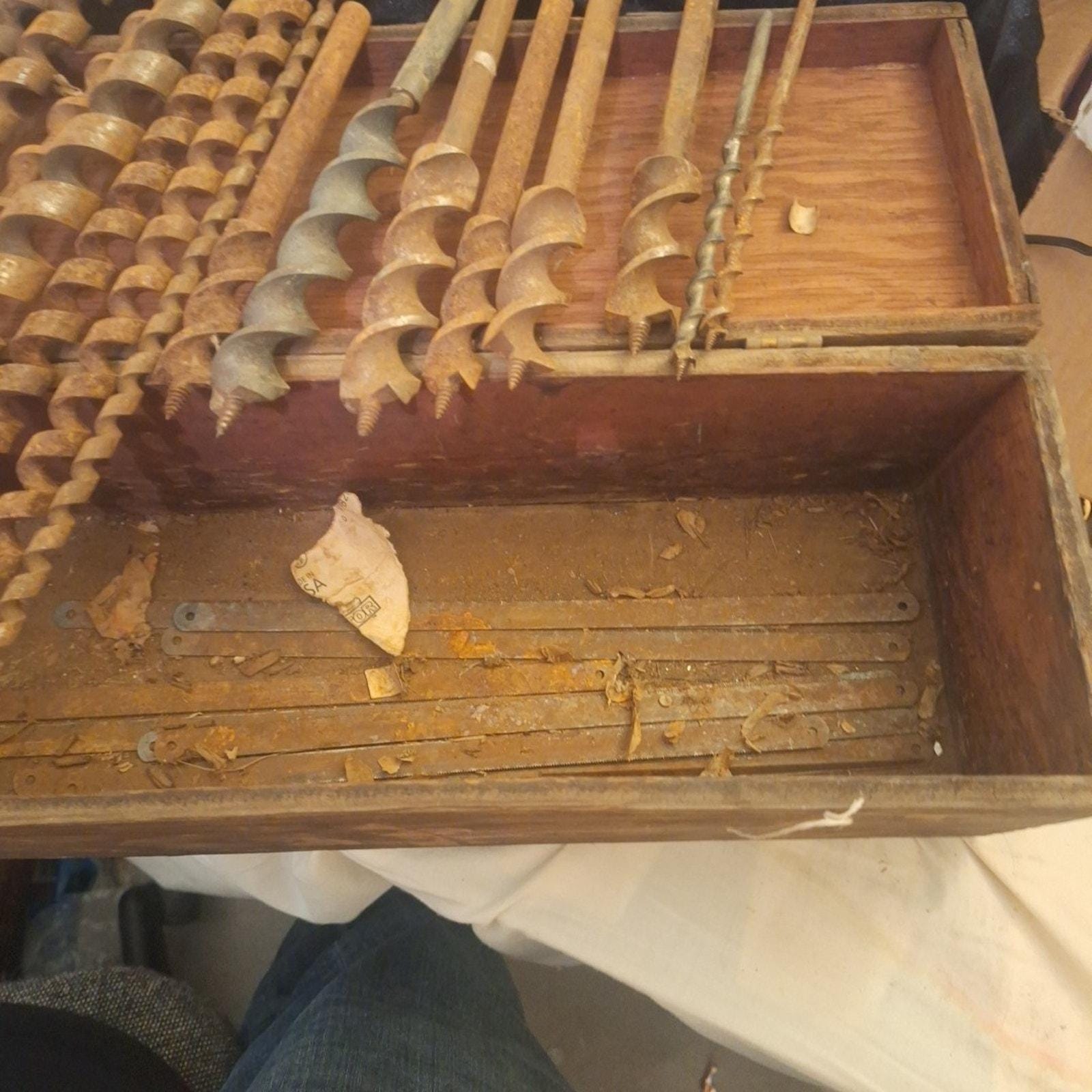 16 Antique Barn Beam Drill Bits Collectible Post Boring Wood With ...
