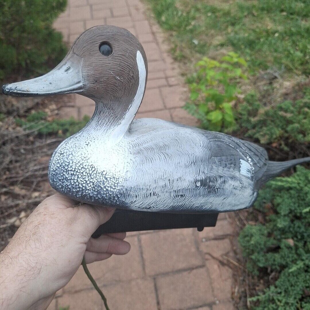 Vintage Plastic Decoy Duck FLAMBEAU Floating Duck W/ Anchor Weight ...