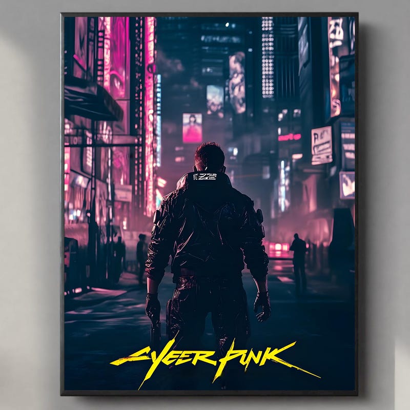 Cyberpunk Wall Art - Etsy