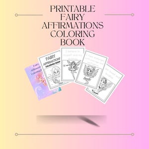Fairy Affirmations Coloring Book - Etsy