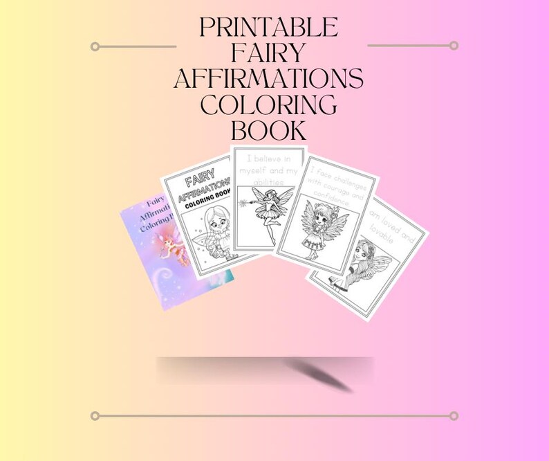 Fairy Affirmations Coloring Book - Etsy