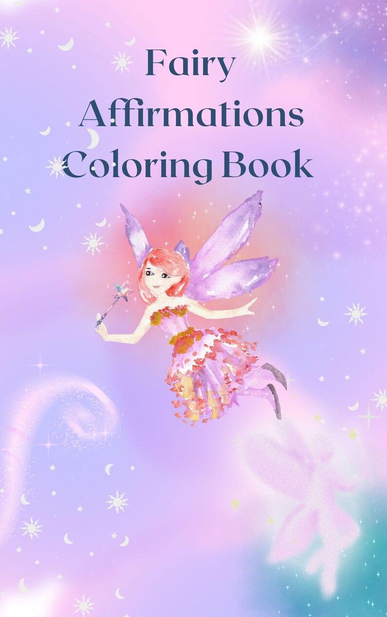 Fairy Affirmations Coloring Book - Etsy