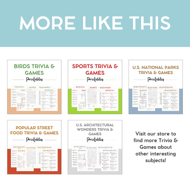 Sea Animals Themed Printable Games, Group Games, Trivia Games Bundle ...