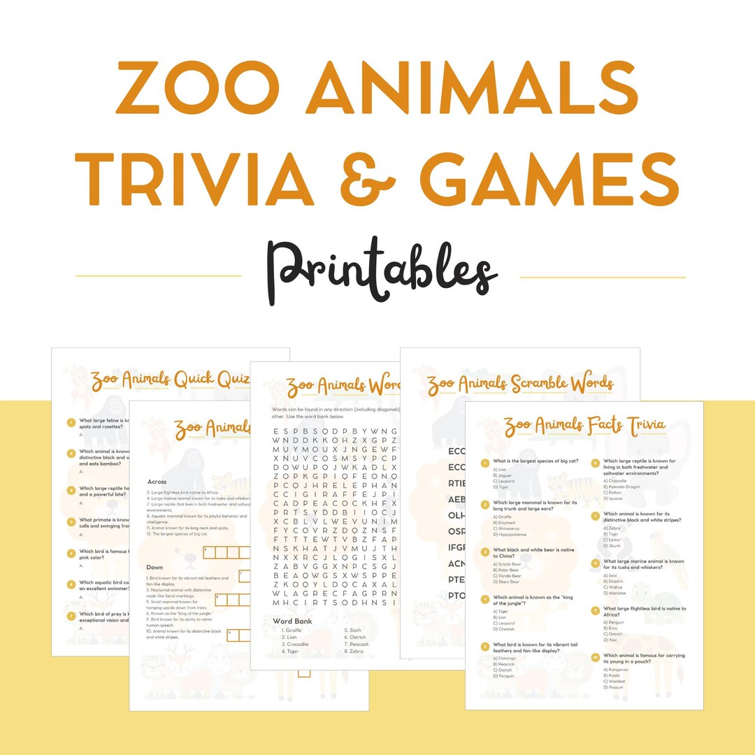 Printable Games, Group Games, Trivia Games Bundle, Fun Games for Adults ...