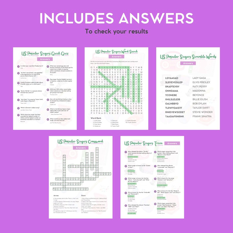 Printable Games, Group Games, Trivia Games Bundle, Fun Games for Adults ...