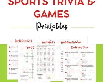 Printable Games, Group Games, Trivia Games Bundle, Fun Games for Adults ...