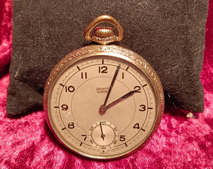 ART DECO BRUNER Masterbilt Pocket Watch (toronto, Canada) - Etsy