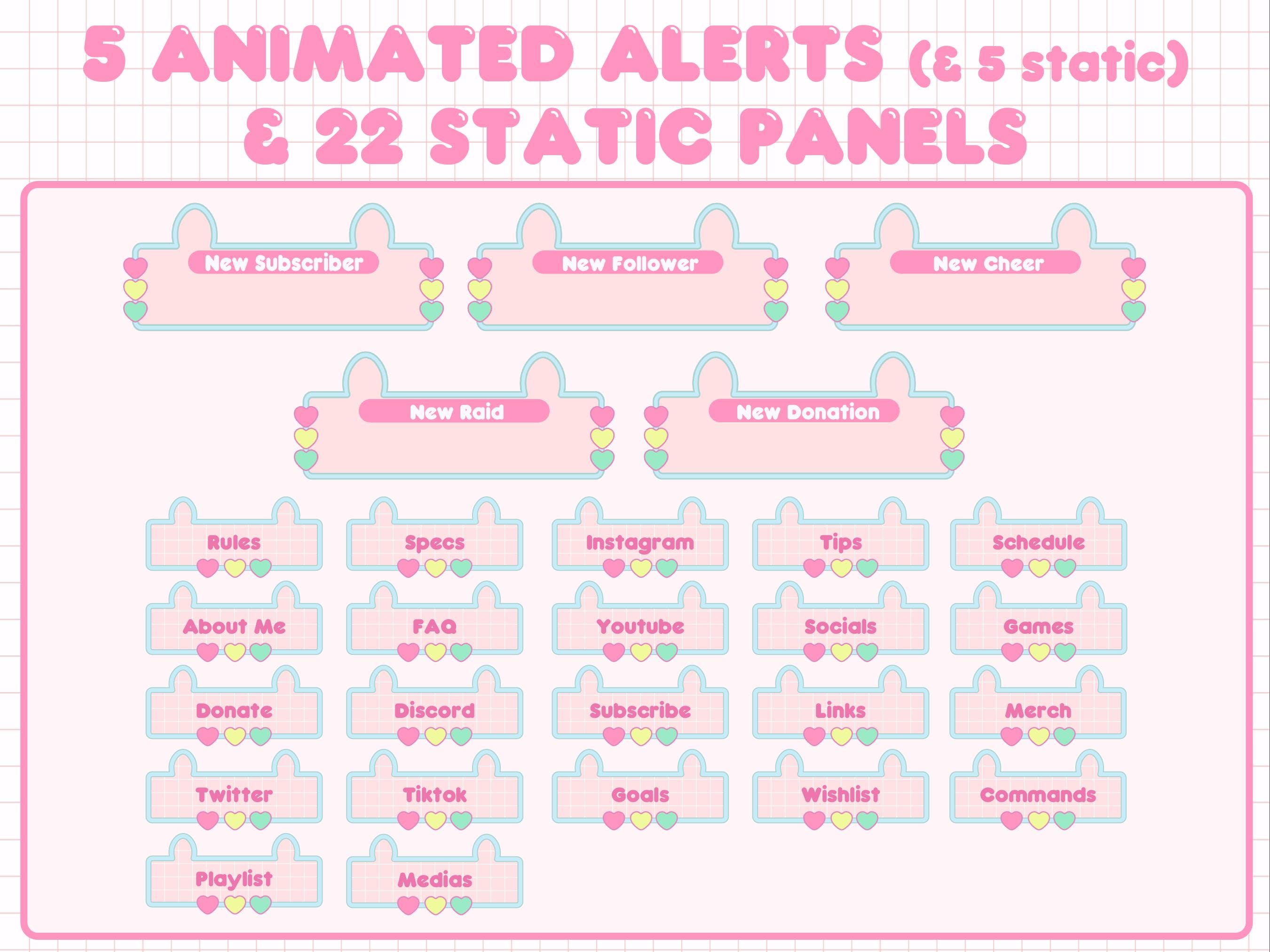 Rabbits Claw Machine Twitch Animated Stream Package | Overlay Package ...