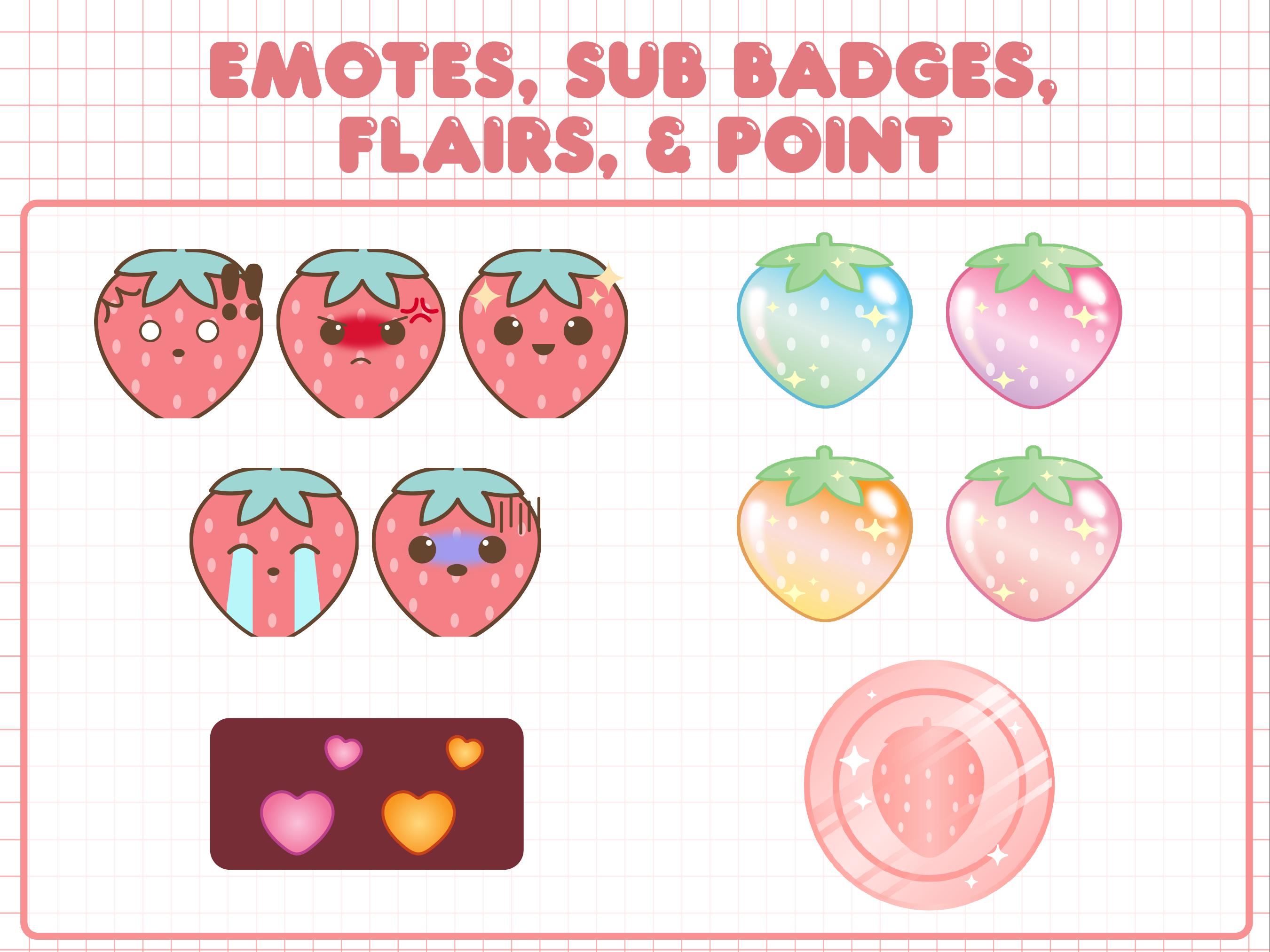 Strawberry Twitch Animated Stream Pack | Overlay Package | Twitch ...