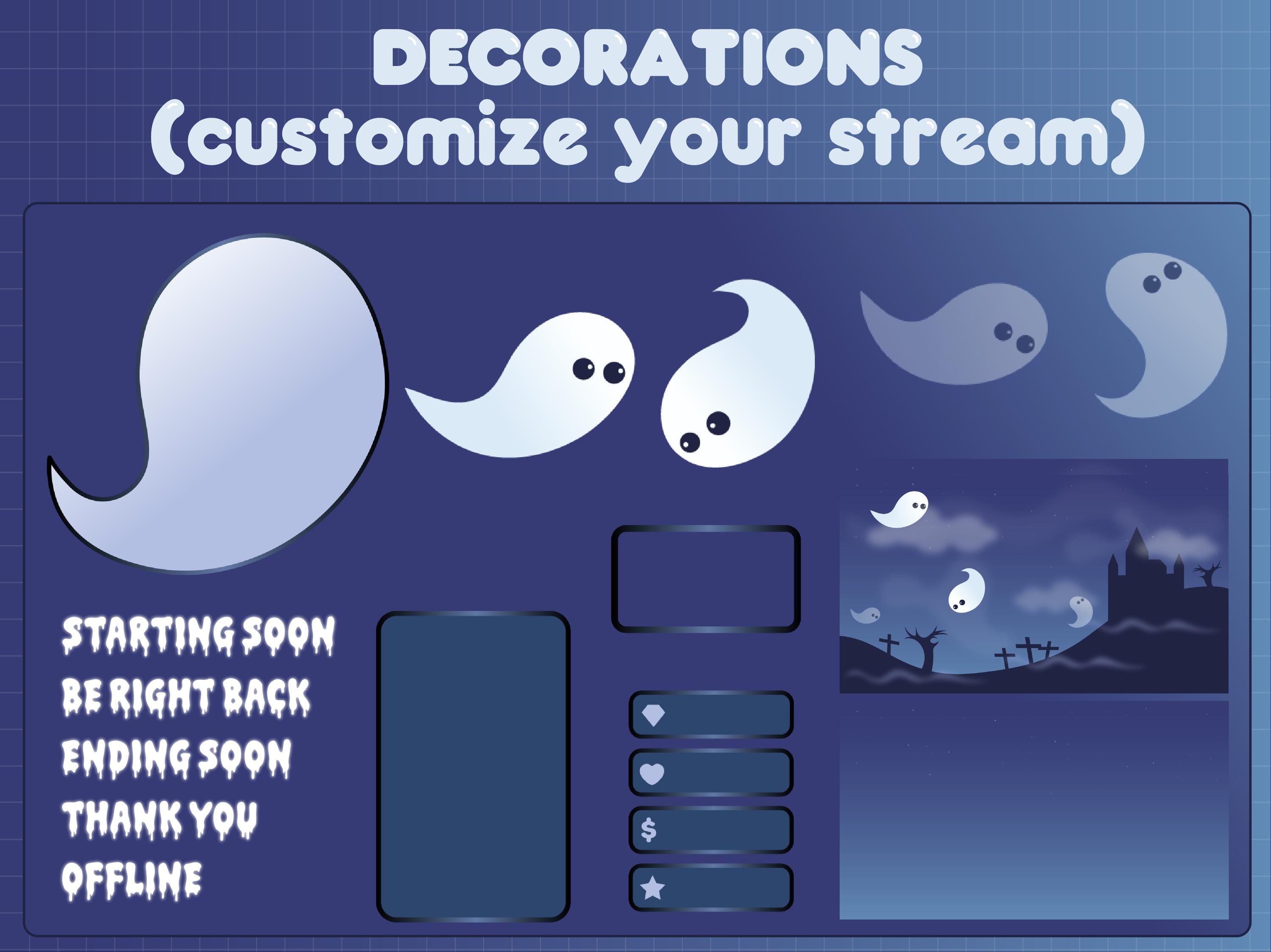 Haunted Castle Twitch Animated Stream Package | Overlay Package ...
